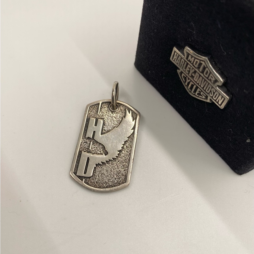 Harley-Davidson Eagle Dog Tag Pendant - Gem